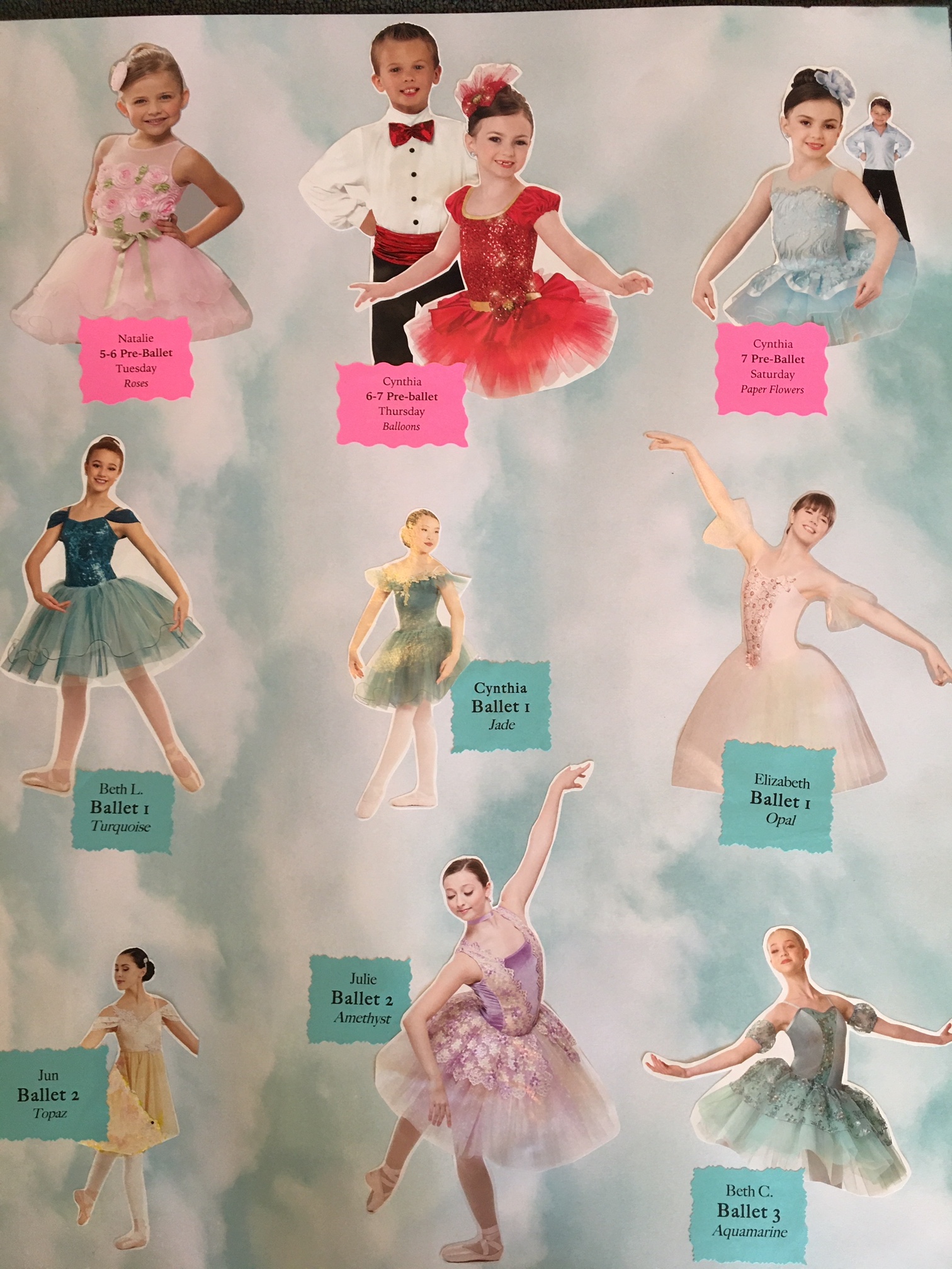 Ballet School of Chapel Hill » Recital Costume Posters